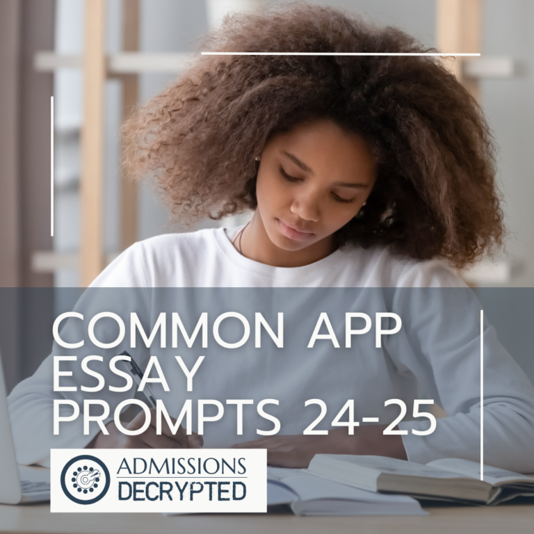 Common App Essay Prompts 2025-26 - Admissions Decrypted