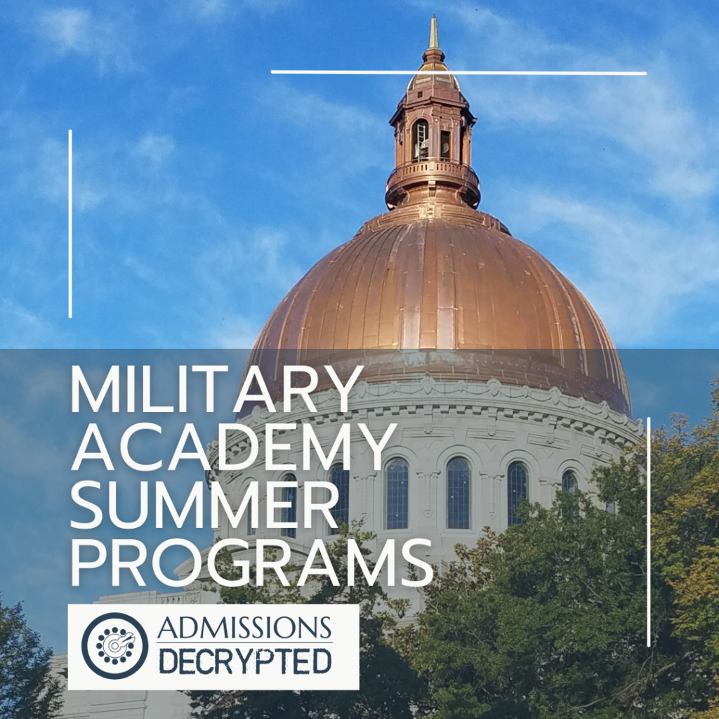 Military Academy Summer Programs - Admissions Decrypted