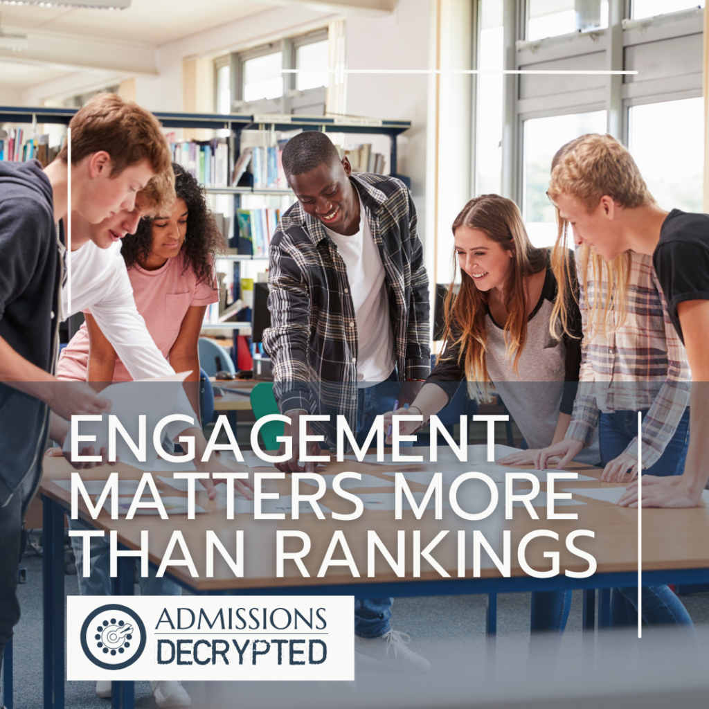 Student Engagement Matters More than College Rankings - Admissions ...
